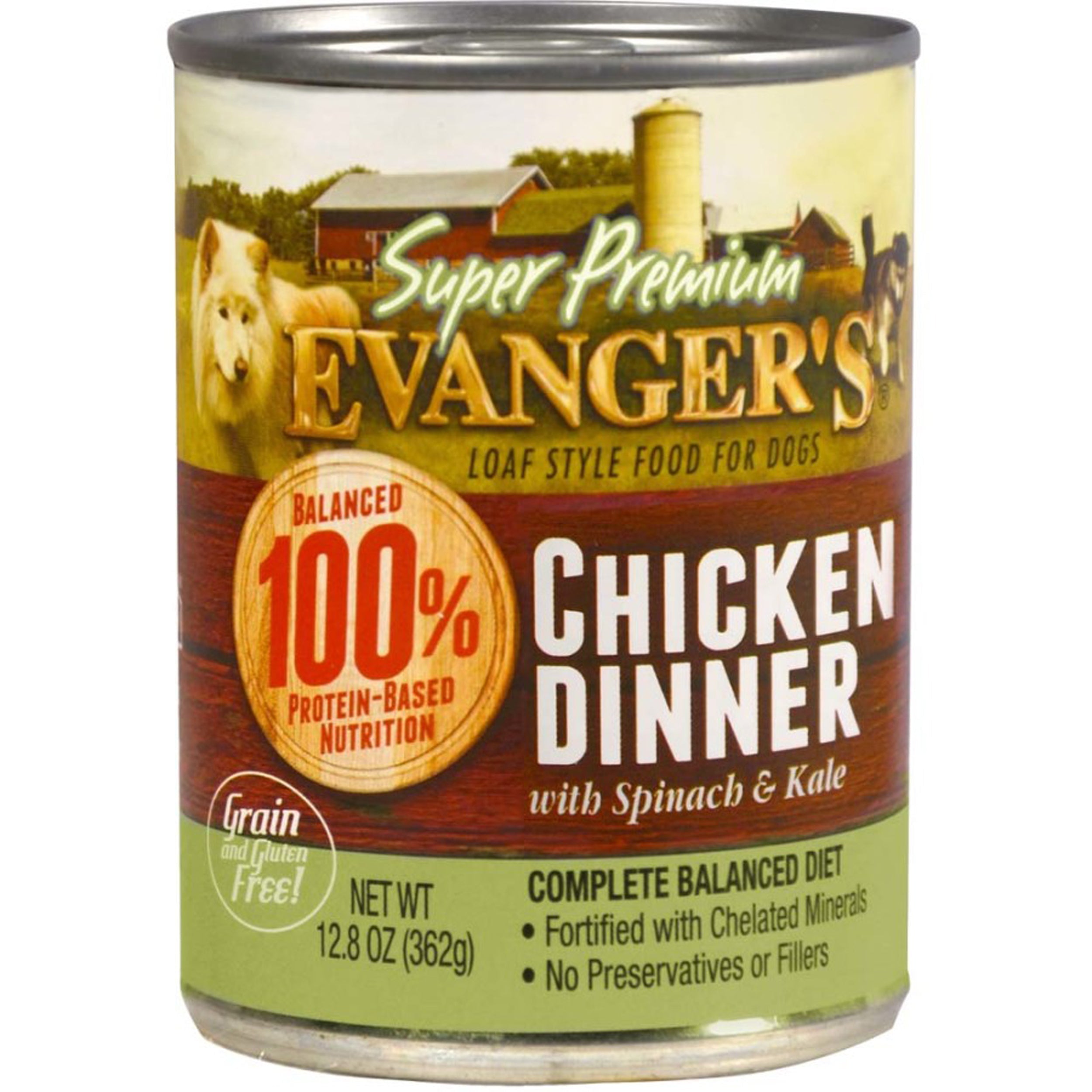 Evanger's Super Premium Wet Dog Food Chicken 12.8oz 12pk – Waggle Shop