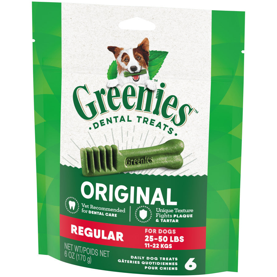 Greenies Dog Dental Treats Regular, Original, 1ea/6 oz, 6 ct – Waggle Shop
